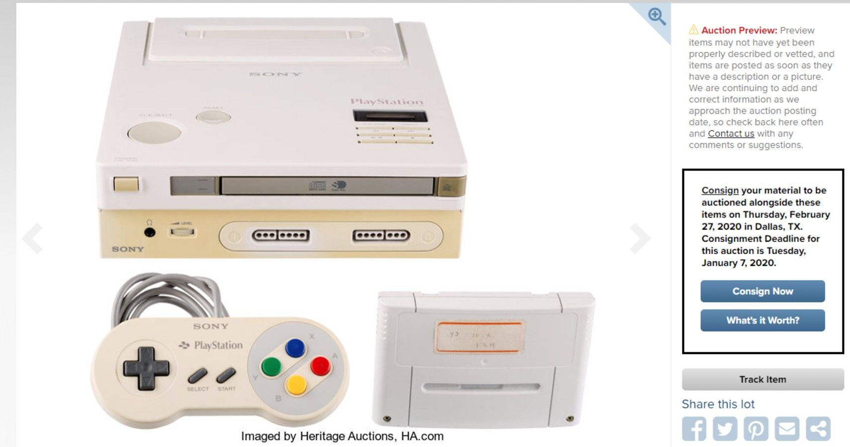 It Belongs In A Museum: Nintendo PlayStation Prototype To Be Auctioned Off