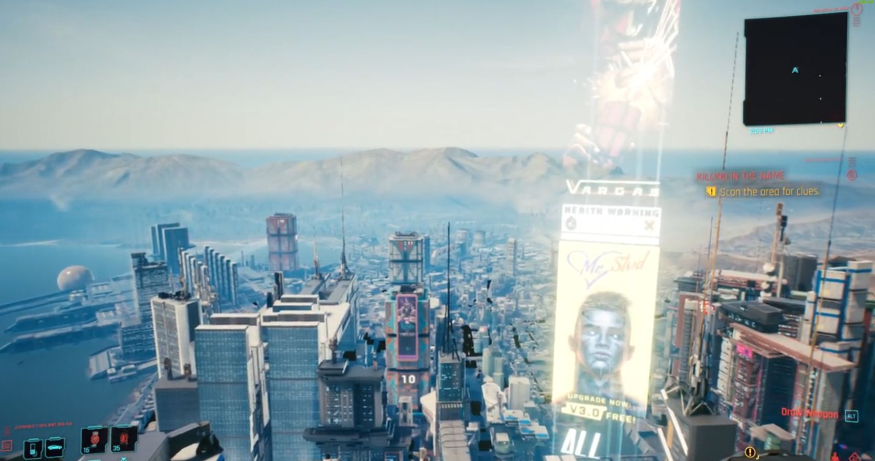 Cyberpunk 2077 Explorer Climbs To The Highest Point In Night City
